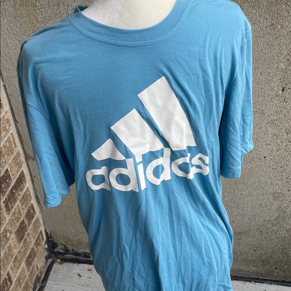 adidas | Shirts | Adidas Mens Sky Blue Tee | Poshmark